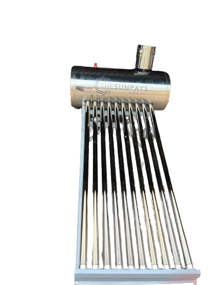 Stainless Steel - Low Pressure 100L Solar Geyser With Auxiliary Tank ...